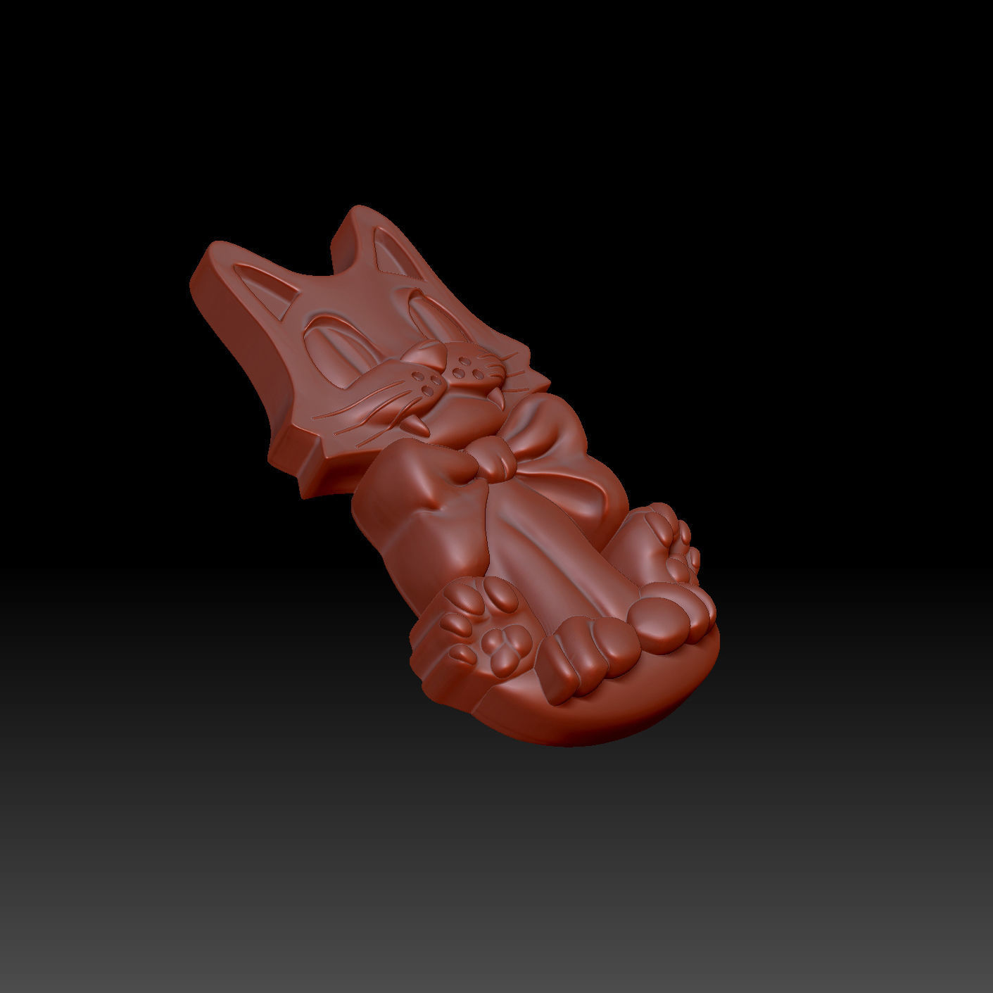 Candy cat 3D model 3D printable | CGTrader