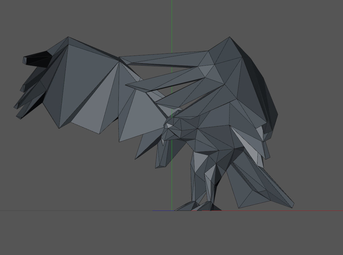 Low Poly Eagle origami 3D model 3D printable | CGTrader