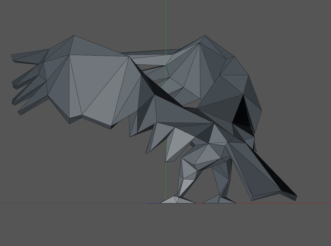 Low Poly Eagle origami 3D model 3D printable | CGTrader
