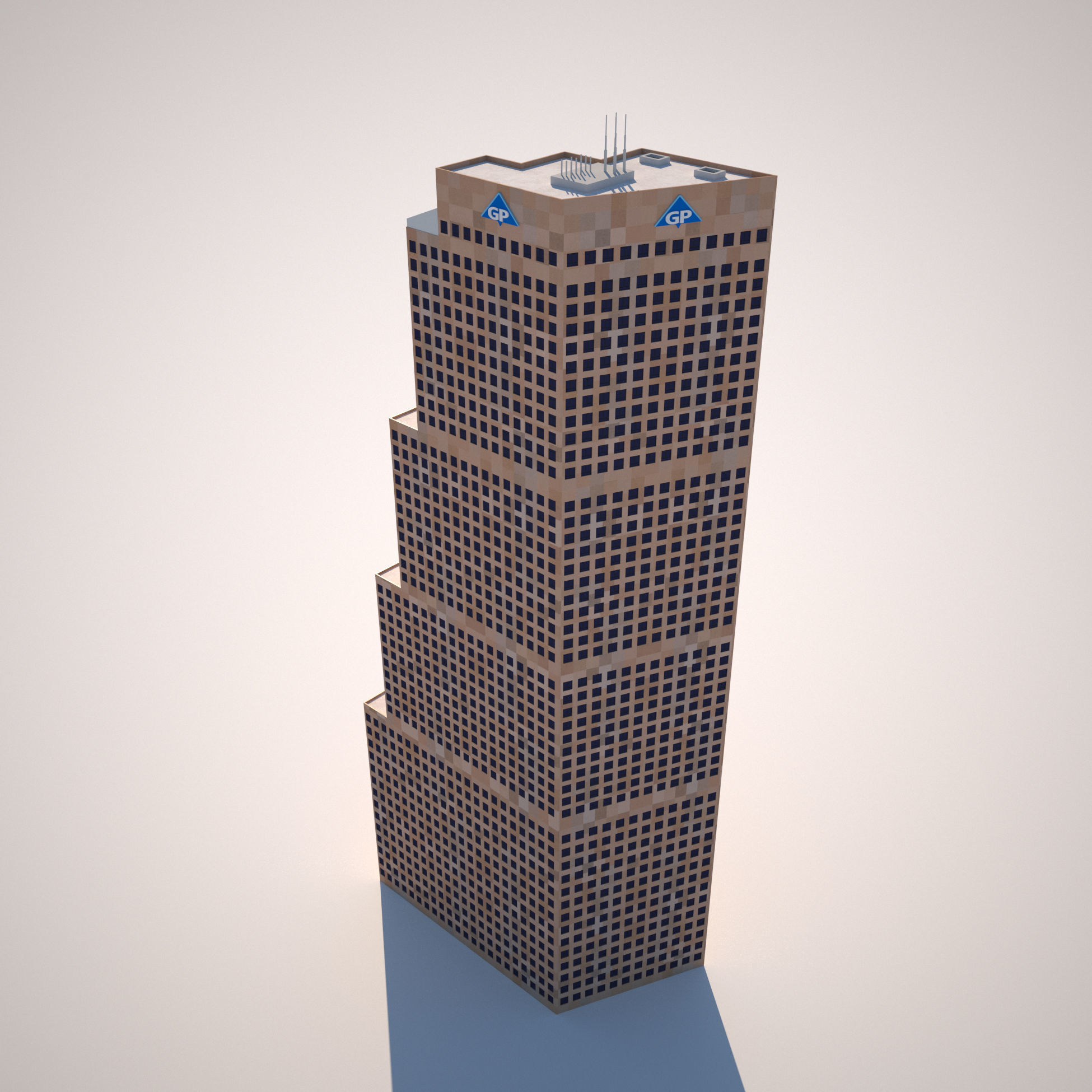 Georgia-Pacific Tower 3D model | CGTrader