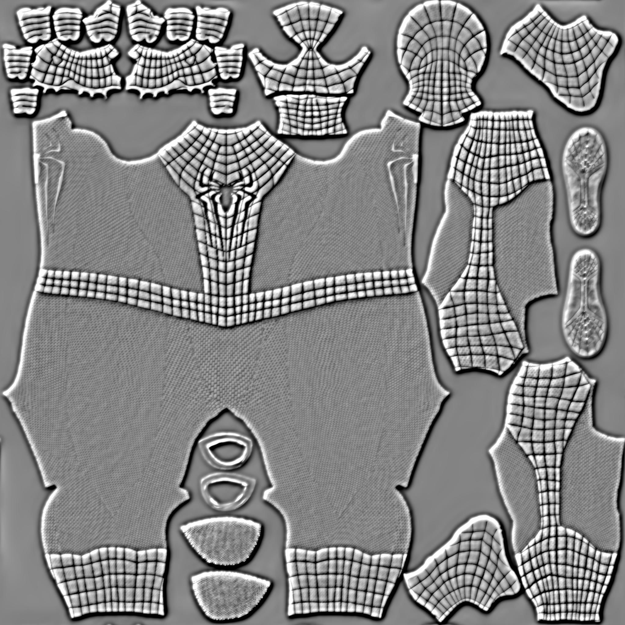 Black Spider man Andrew Garfield free VR / AR / low-poly 3D model ...