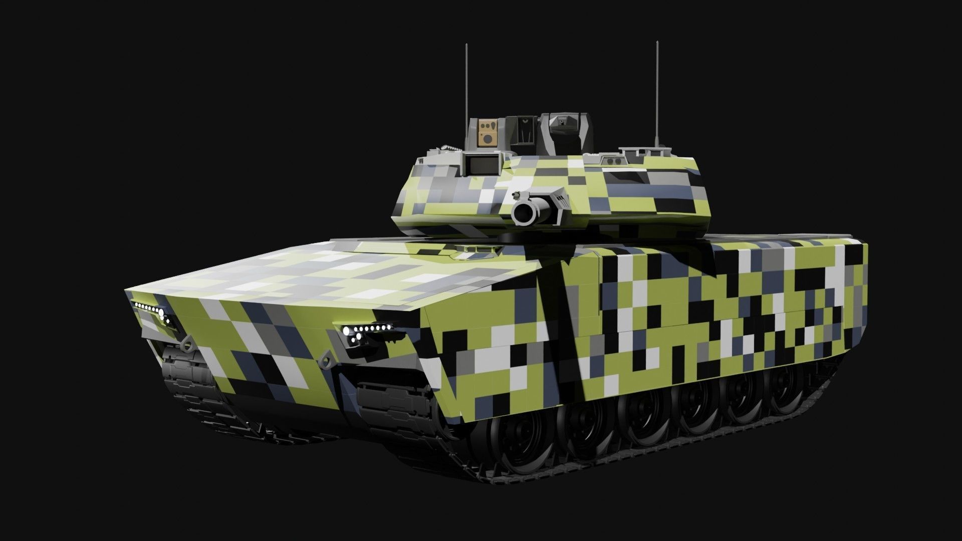 Lynx 120 Armoured Fighting Vehicle Tank 3D model | CGTrader