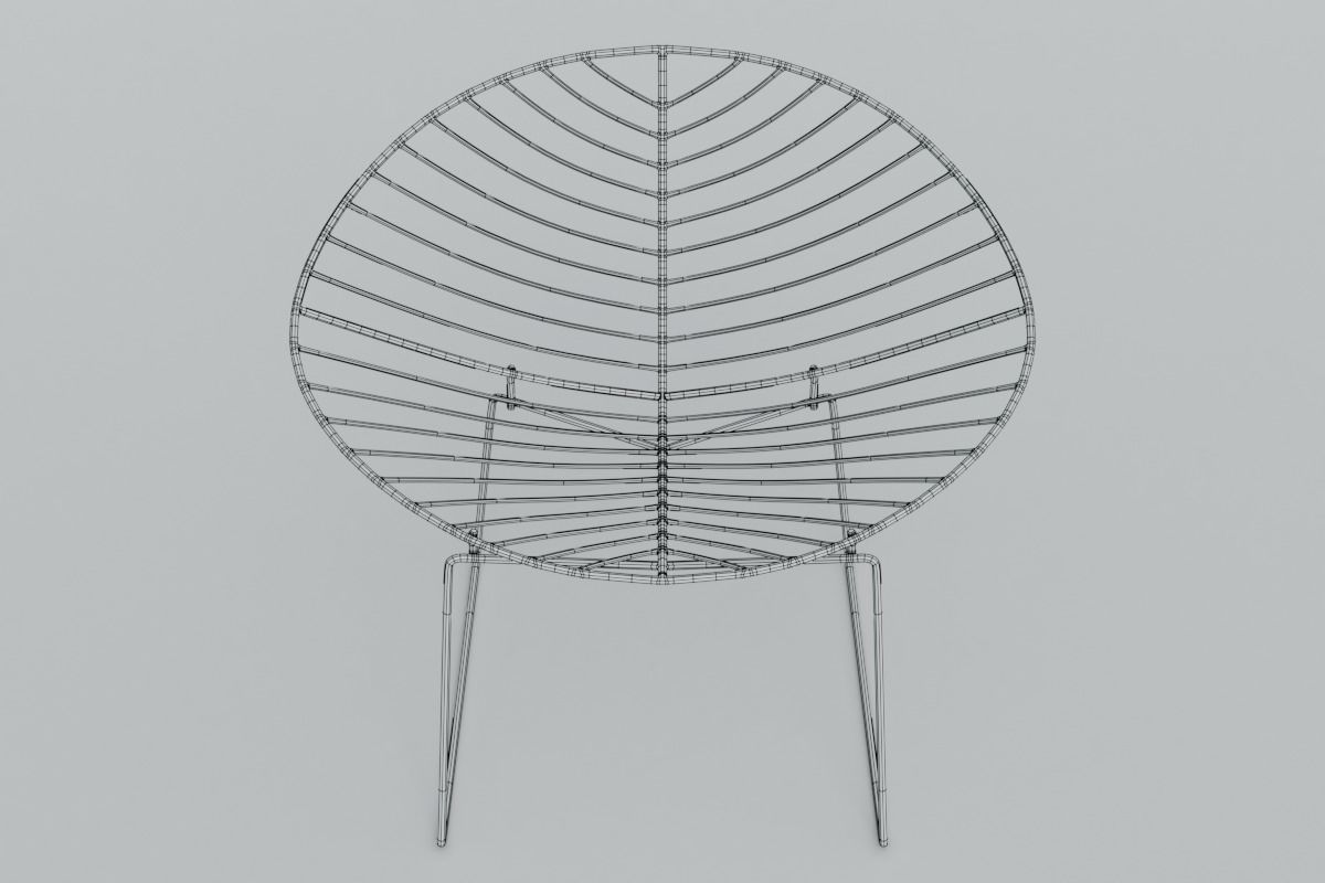 Wireframe furniture set 3D model | CGTrader