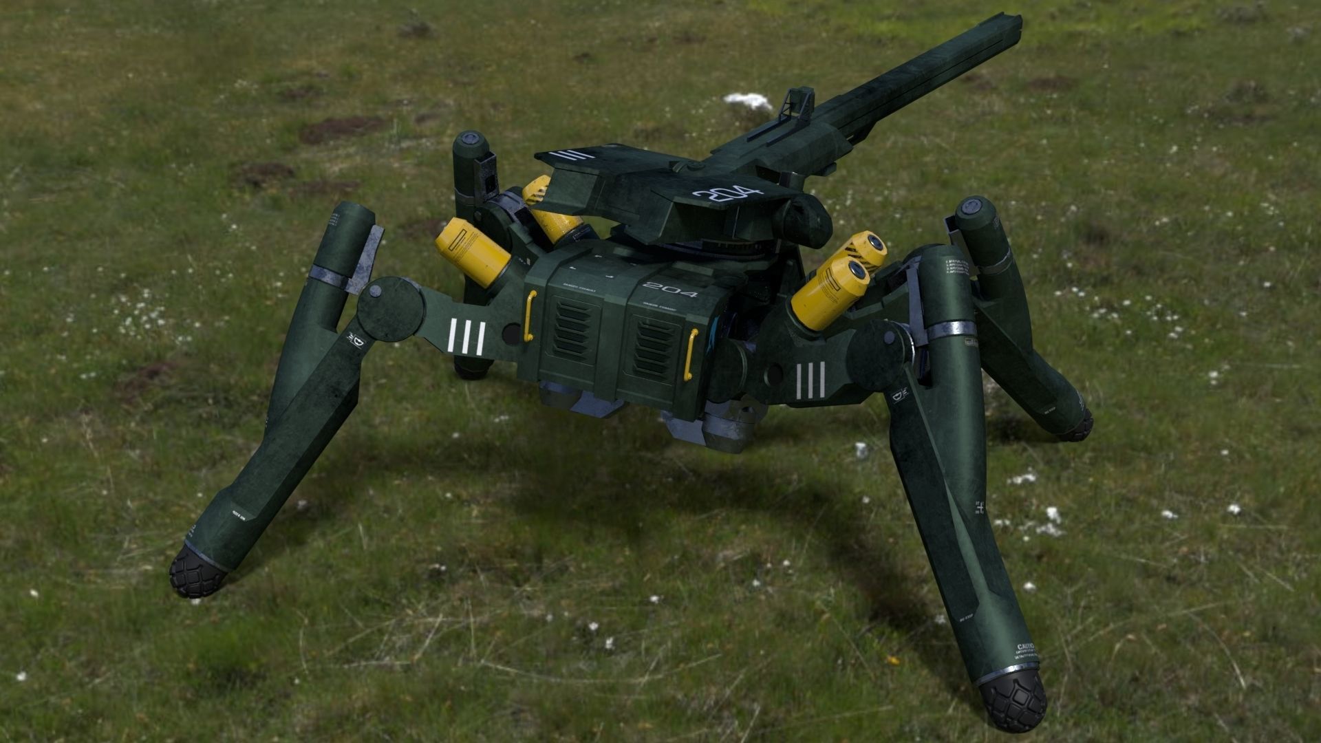 Animated Spider Tank 3D model animated rigged | CGTrader