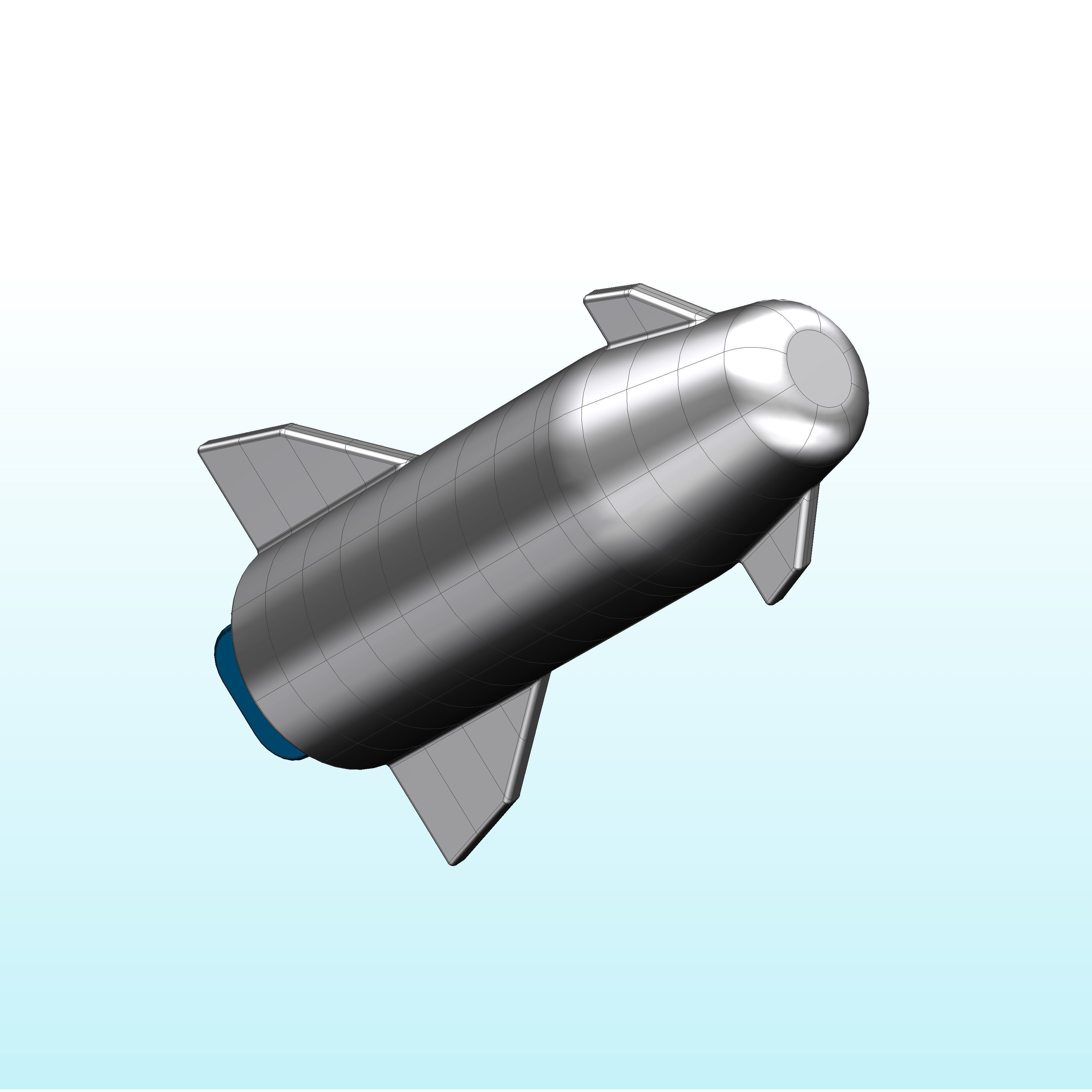 Starship keychain stl 3d printing model 3D model 3D printable | CGTrader