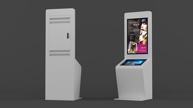 Electronic Kiosk 3D model | CGTrader