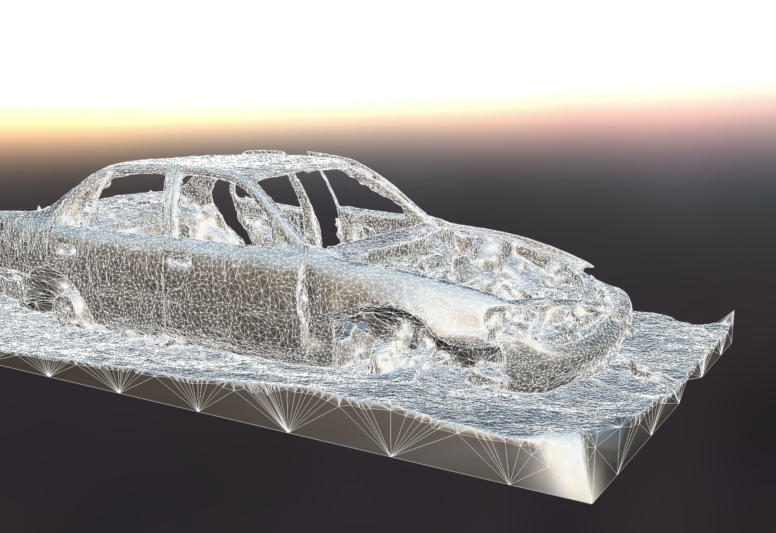 Destroyed graffiti car burned scan junk scrap 3D model | CGTrader