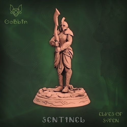 SENTINEL 4 FEMALE - Elves of Syfen 3D model 3D printable | CGTrader