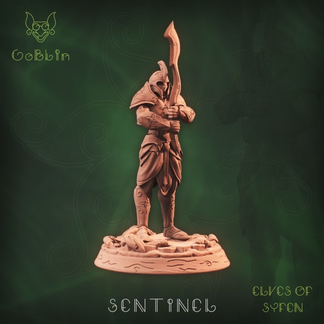 SENTINEL 4 MALE - Elves of Syfen 3D model 3D printable | CGTrader