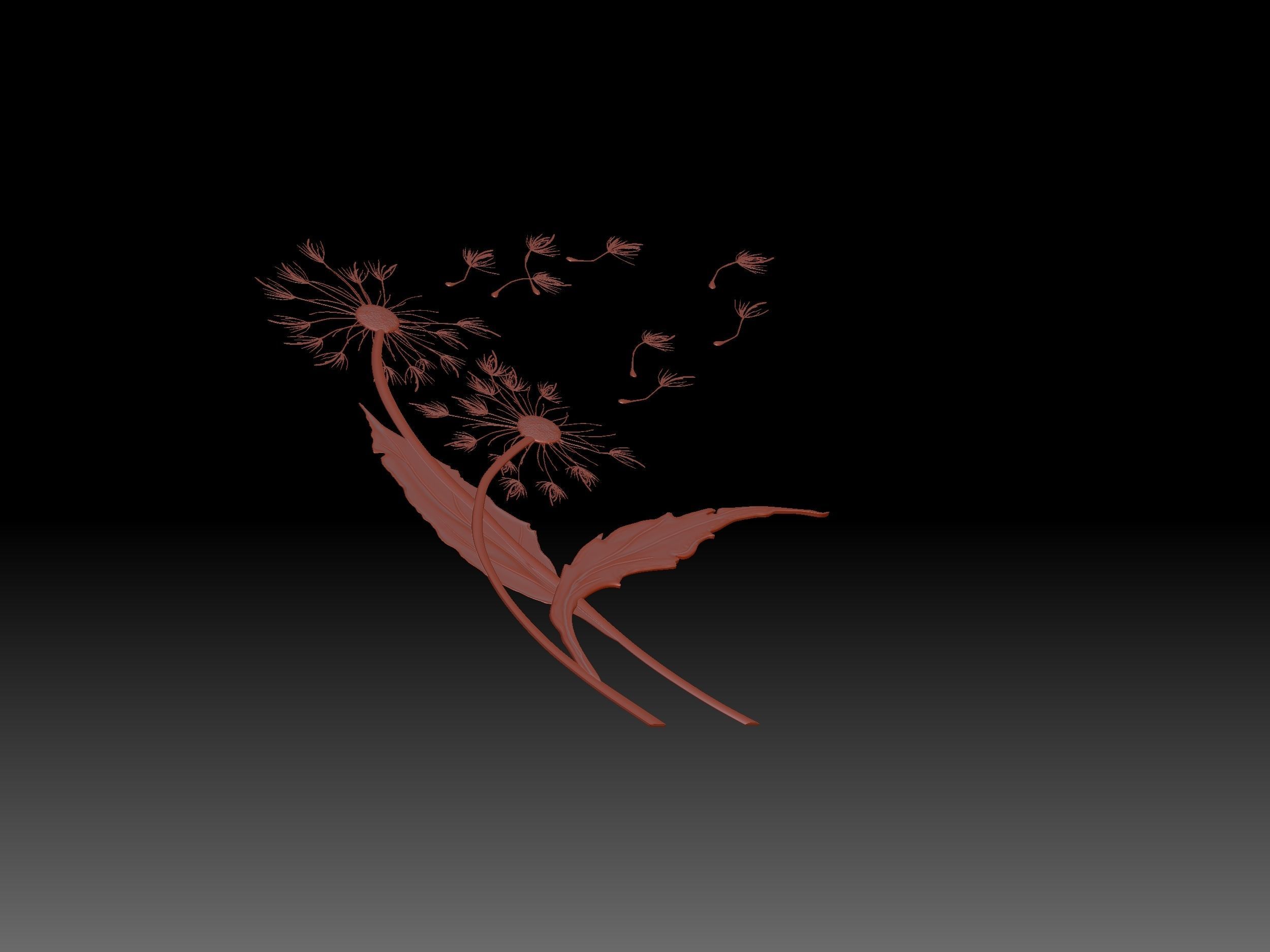 Dandelion 3D model 3D printable | CGTrader