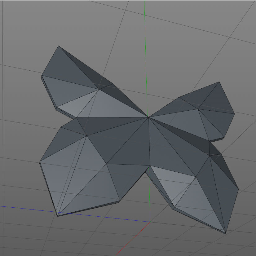 Low Poly Butterfly polygonal 3D model 3D printable | CGTrader