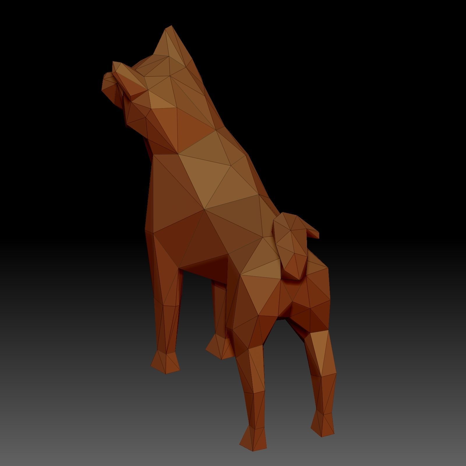 Low poly Shiba inu 3D model 3D printable | CGTrader