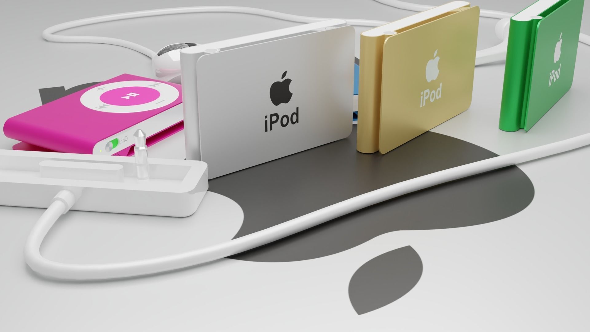 Apple iPod shuffle Low-poly 3D model 3D model | CGTrader