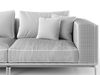 Visionnaire BACKSTAGE 3 seater sofa 3D model | CGTrader