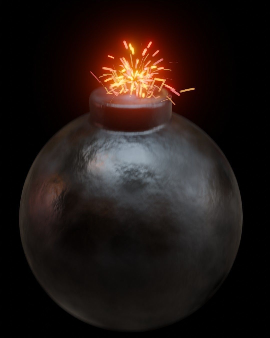 Rounded Bomb-Animated 3D model animated rigged | CGTrader