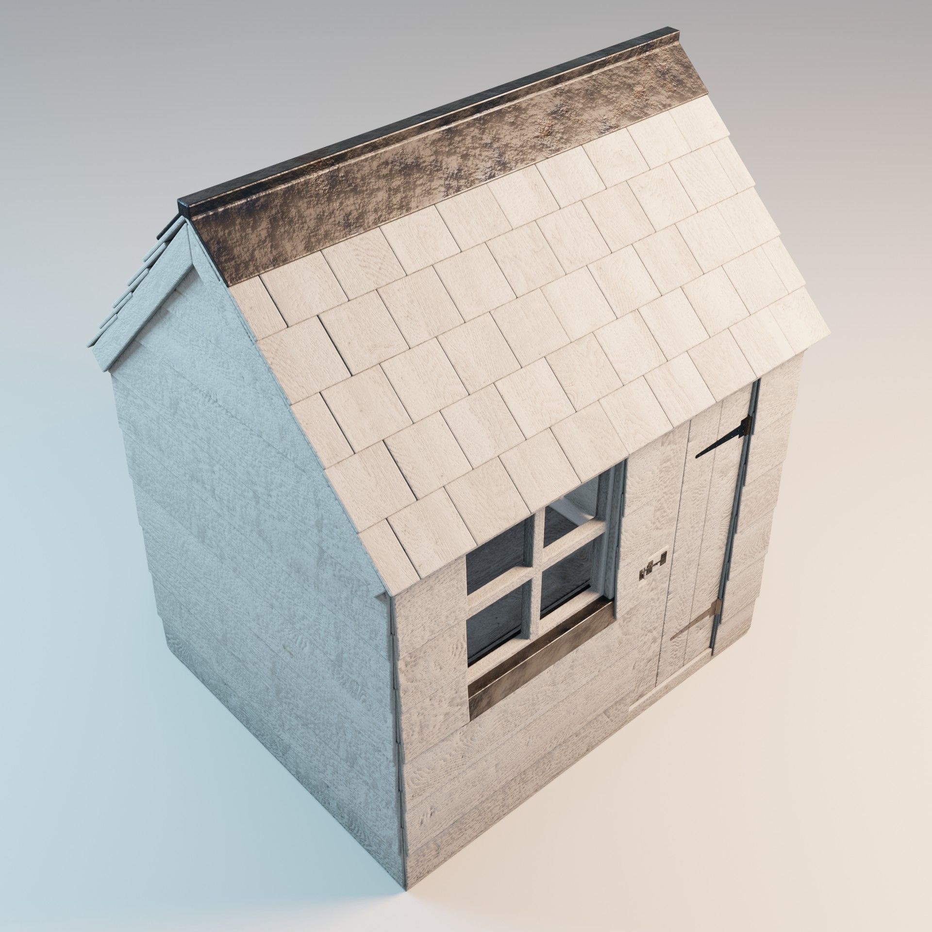 3D model Garden Shed 3D Model - Wooden Hut - Low Poly - Game Ready VR ...