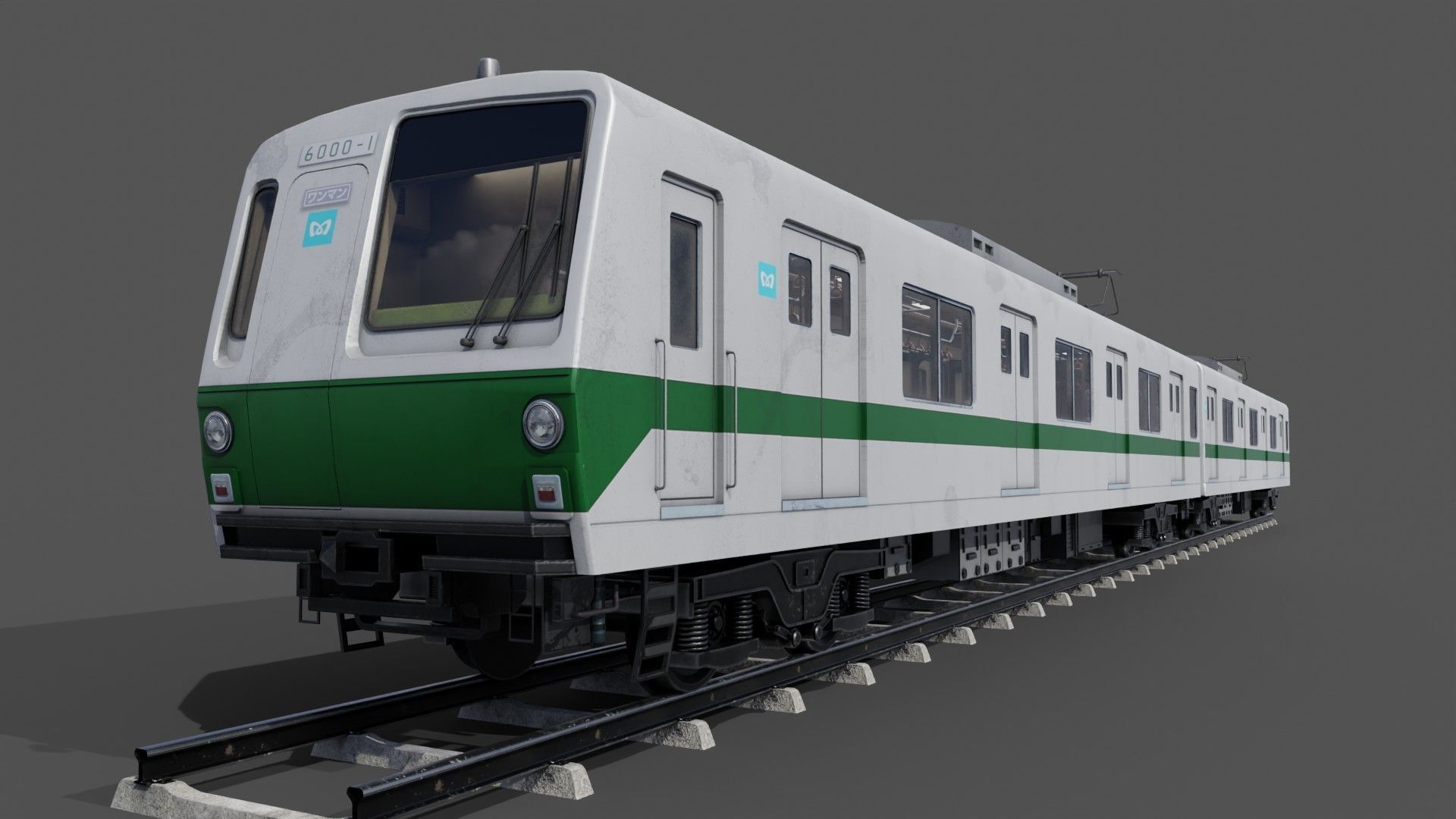 3D model Japan Train Takyo metro subway 6000 VR / AR / low-poly | CGTrader