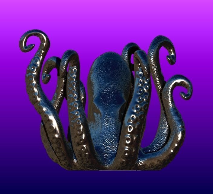Octopus Mug Hanger or holder 3D model 3D printable | CGTrader
