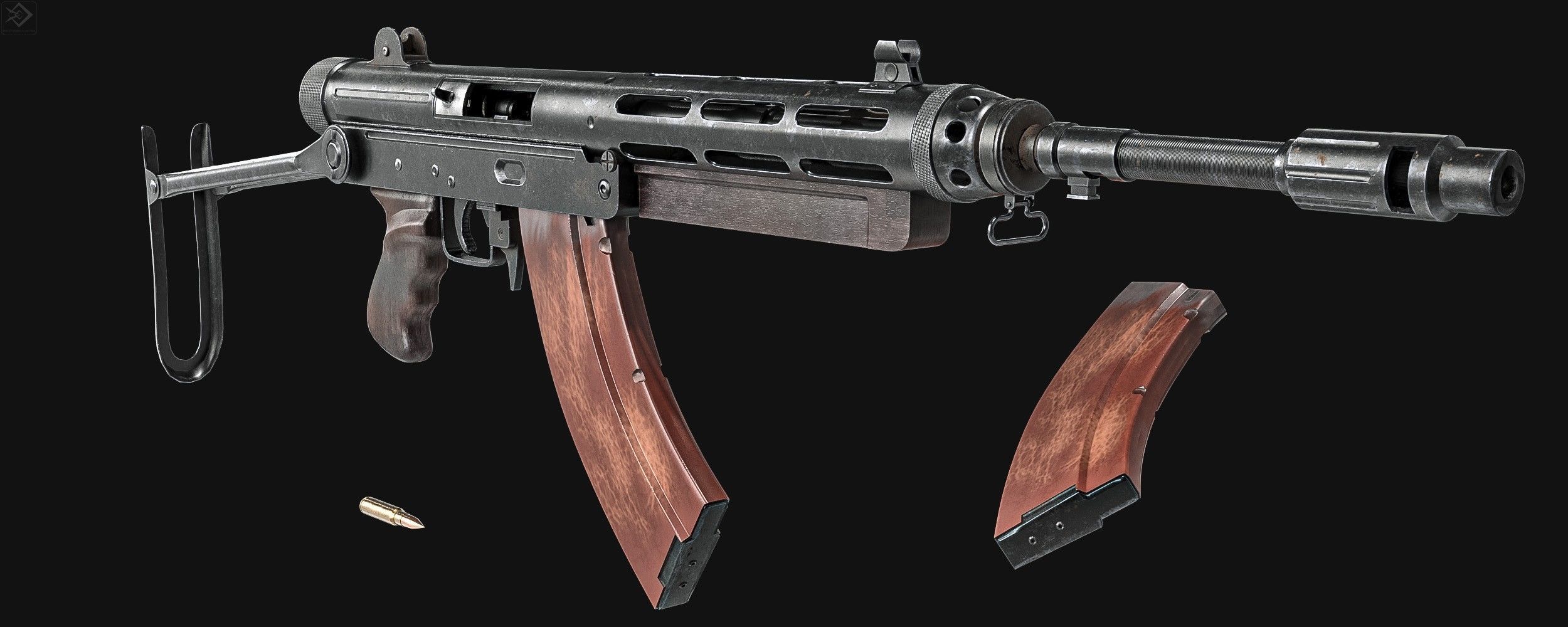 3D model Vargo 52 - Assault Rifle VR / AR / low-poly | CGTrader