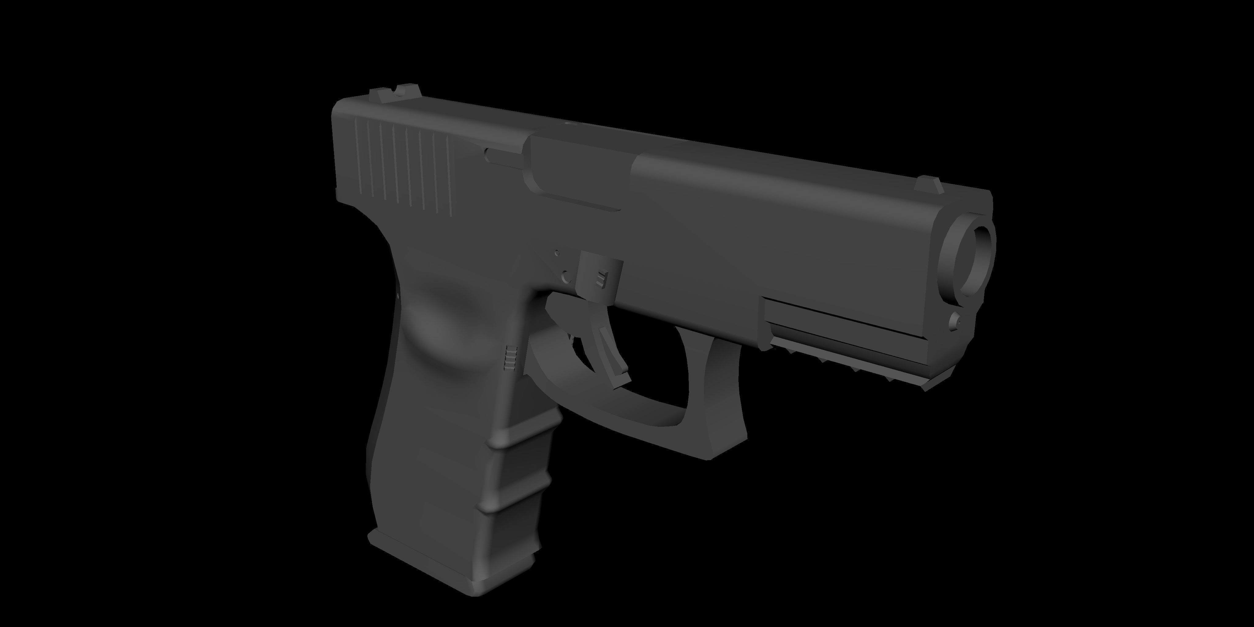 3D model Glock 21 3D model low-poly and high-poly VR / AR / low-poly ...