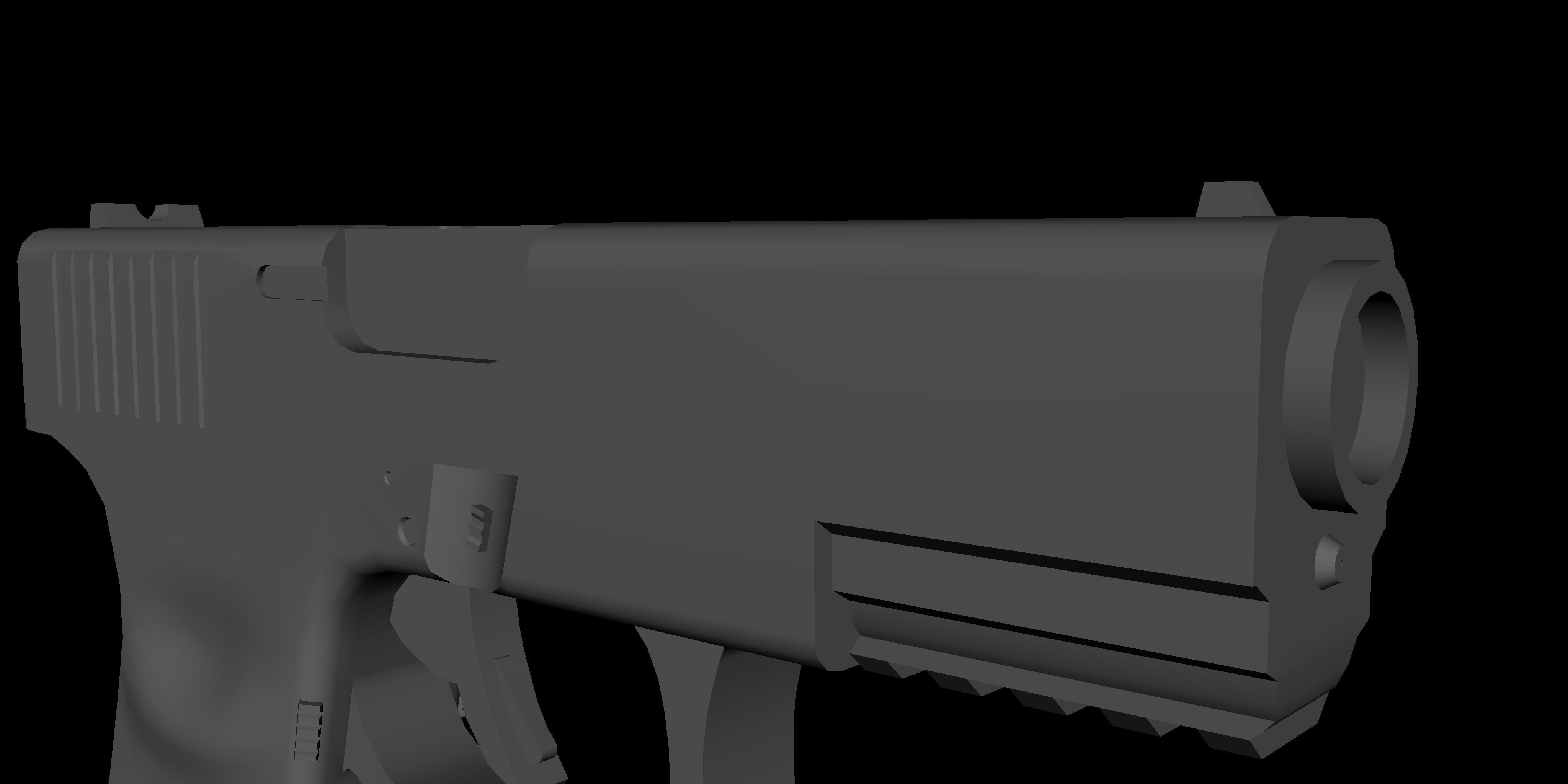 3D model Glock 21 3D model low-poly and high-poly VR / AR / low-poly ...