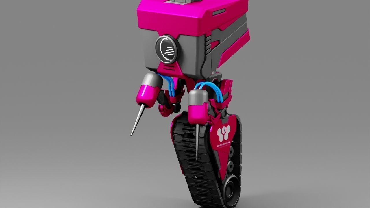 Utility bot rigged - animated character 3D model animated rigged | CGTrader