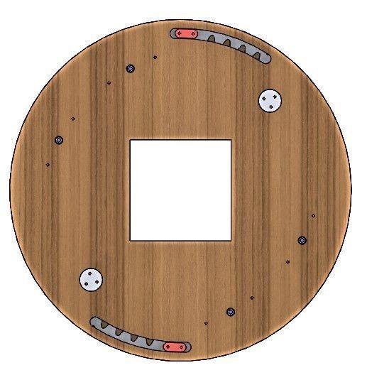 SL4BLSH80A Laser Cut Sliding Iris Diaphragm mechanical shutter 3D model ...