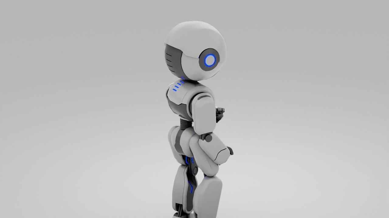 Droid rigged - animated character 3D model animated rigged | CGTrader