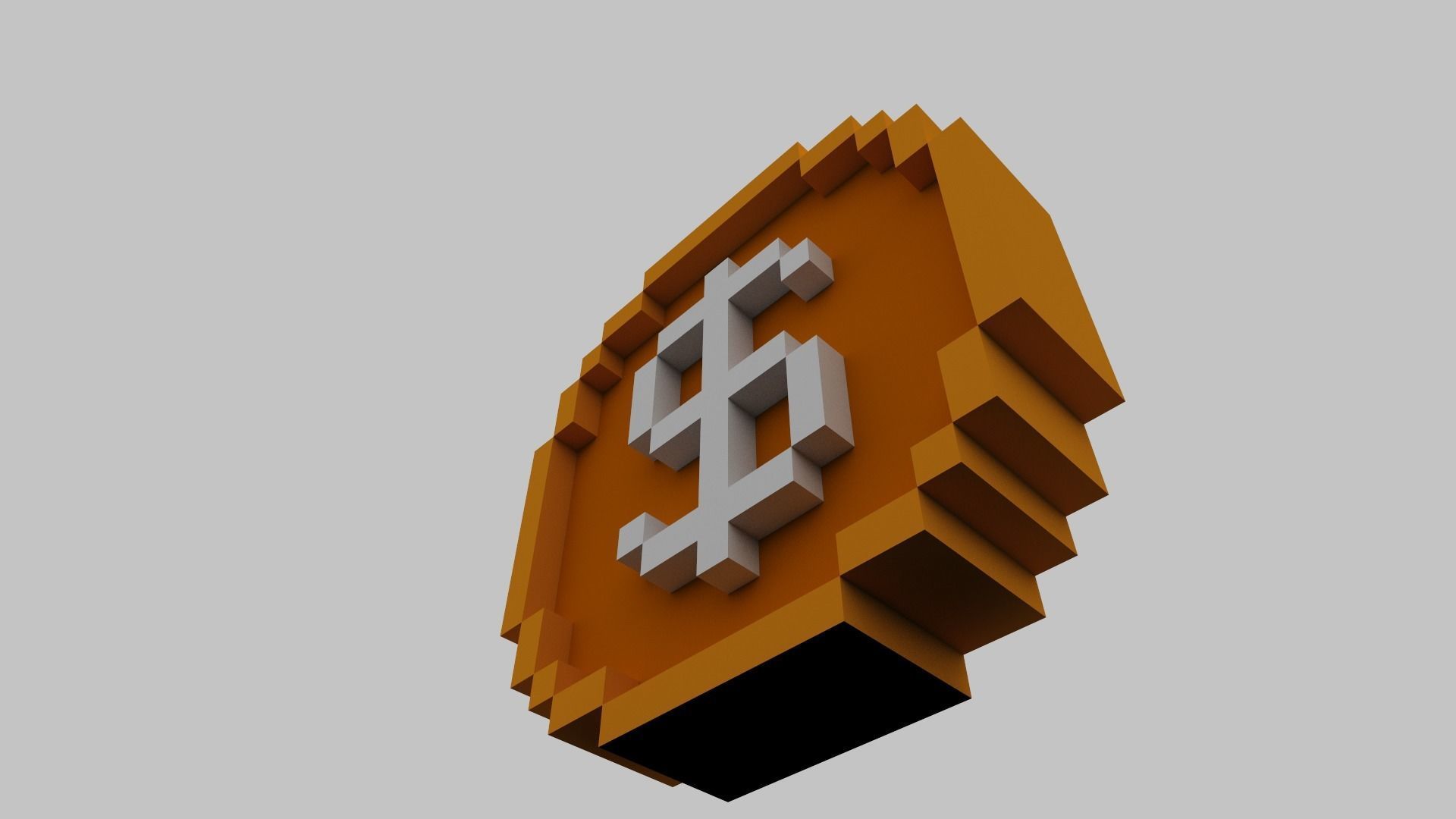 3D model US dollar 8bit two sided coin VR / AR / low-poly | CGTrader