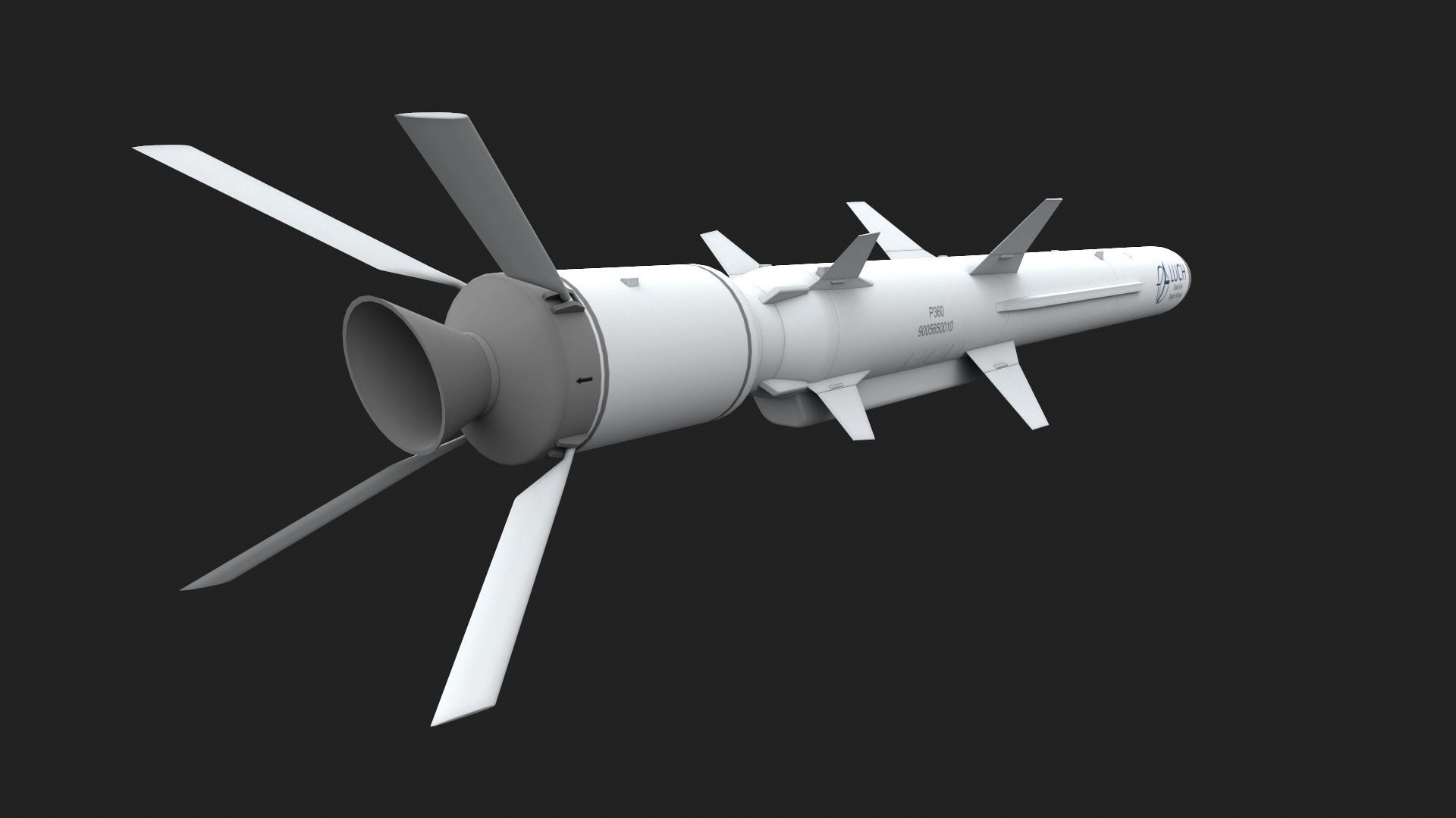 3D model R-360 Neptune cruise missile VR / AR / low-poly | CGTrader