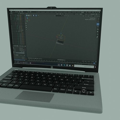 Laptop 3D Model hp free 3D model | CGTrader