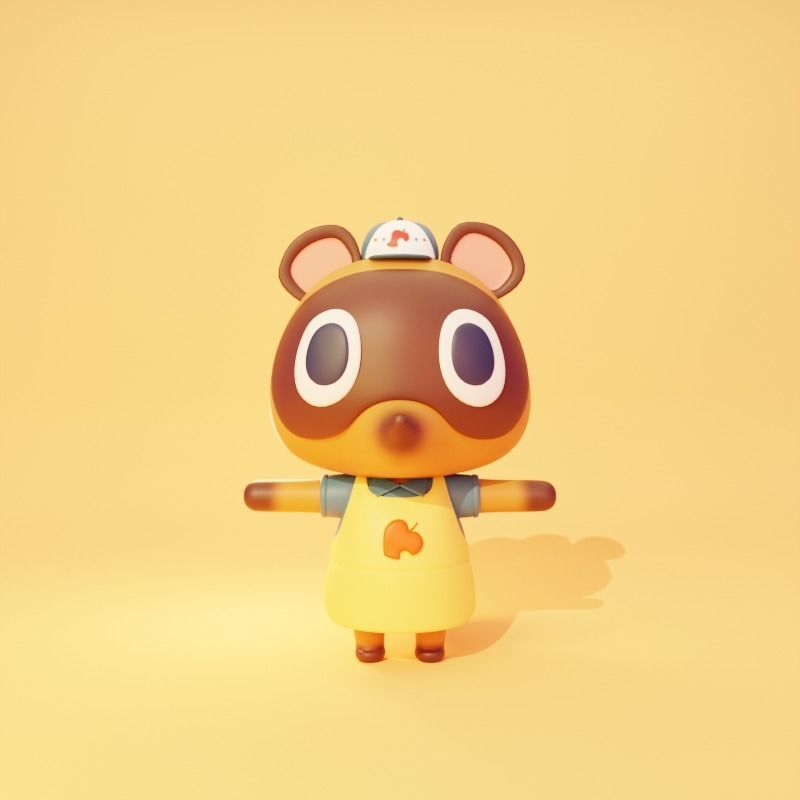 Rigged Timmy and Tommy Nook Animal Crossing New Horizon 3D model rigged ...