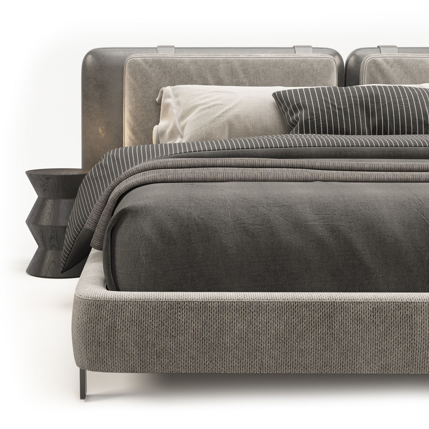 Minotti Tatlin Soft Bed 3D model | CGTrader