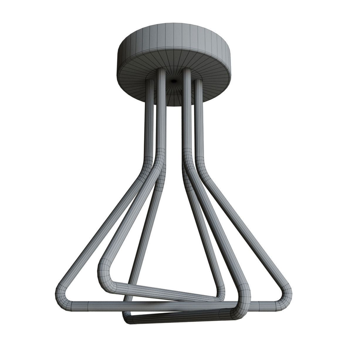 Et2 Triad LED Flush Mount Matte White 3D model | CGTrader