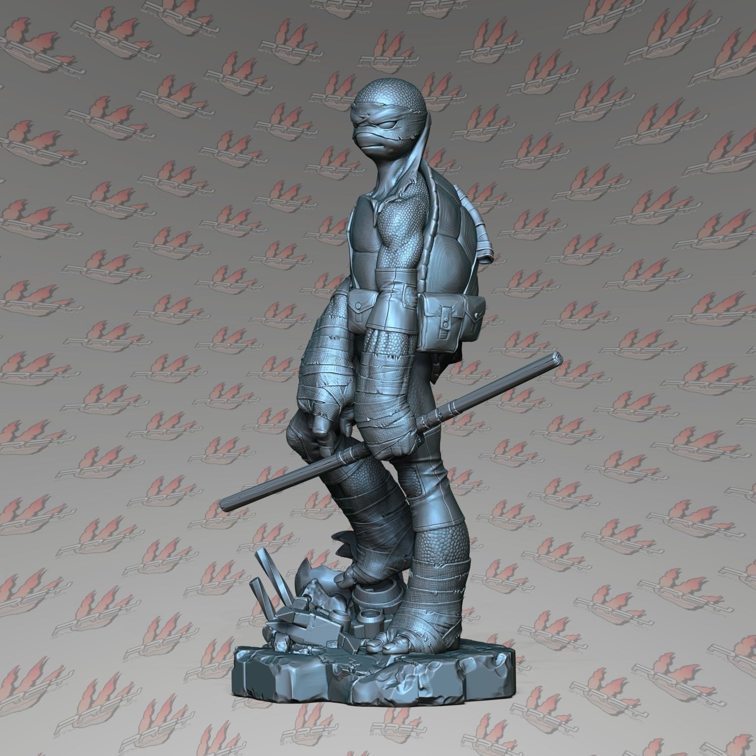 Donatello 1-10 scale TMNT - IDW 3D model 3D printable | CGTrader