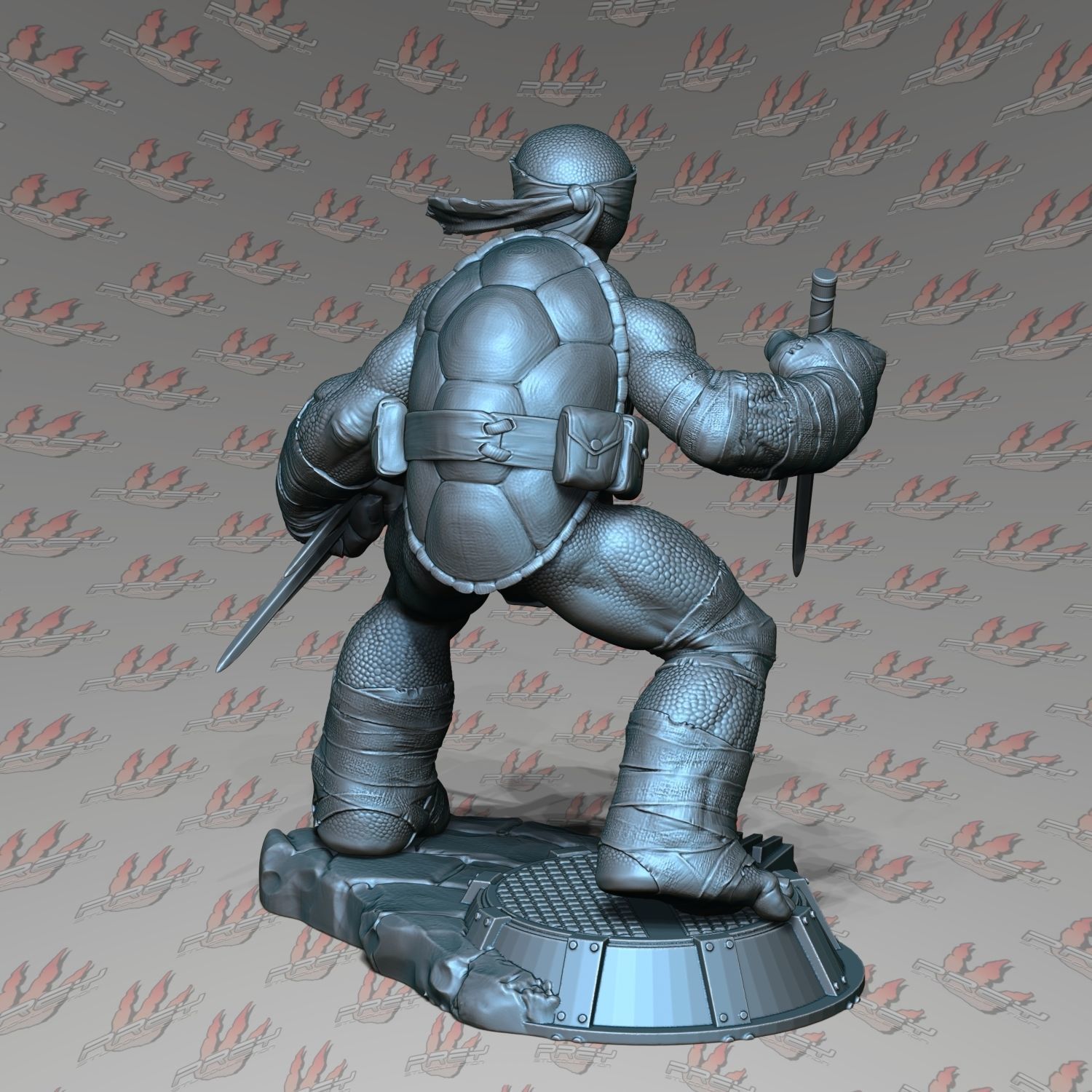 Raph 1-10 scale TMNT - IDW 3D model 3D printable | CGTrader