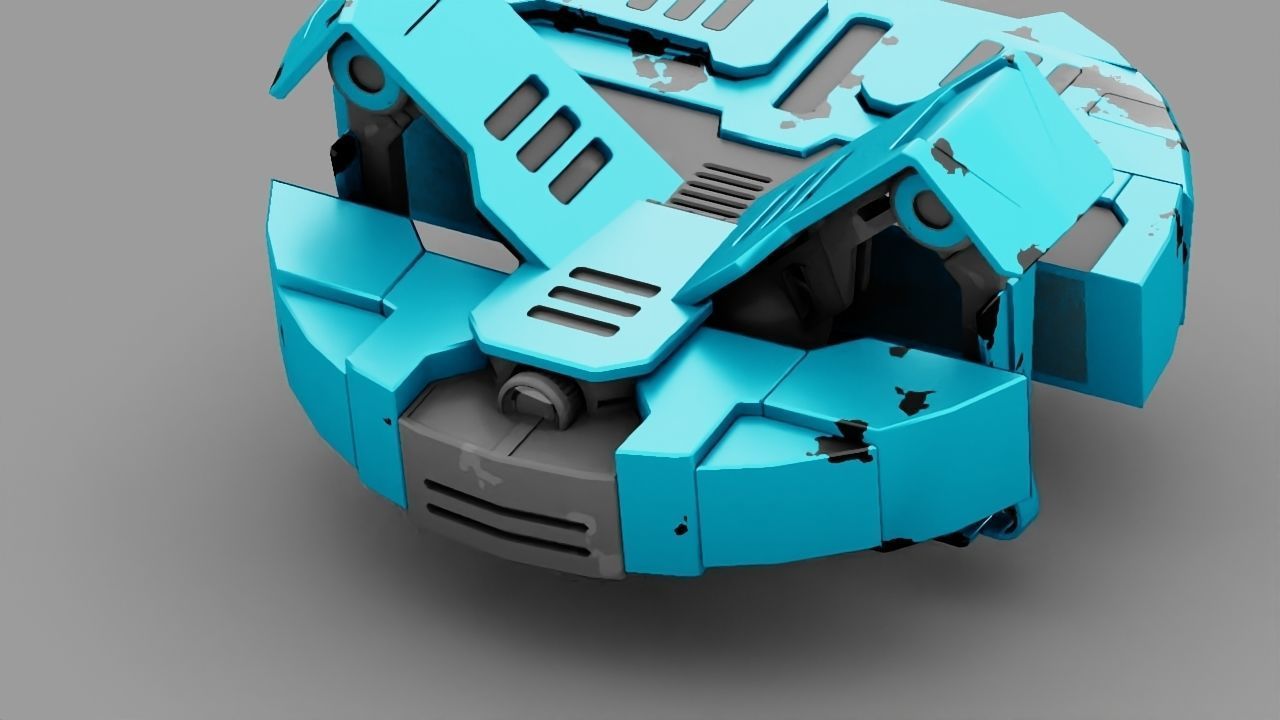 Spy robot rigged - animated 3D model animated rigged | CGTrader