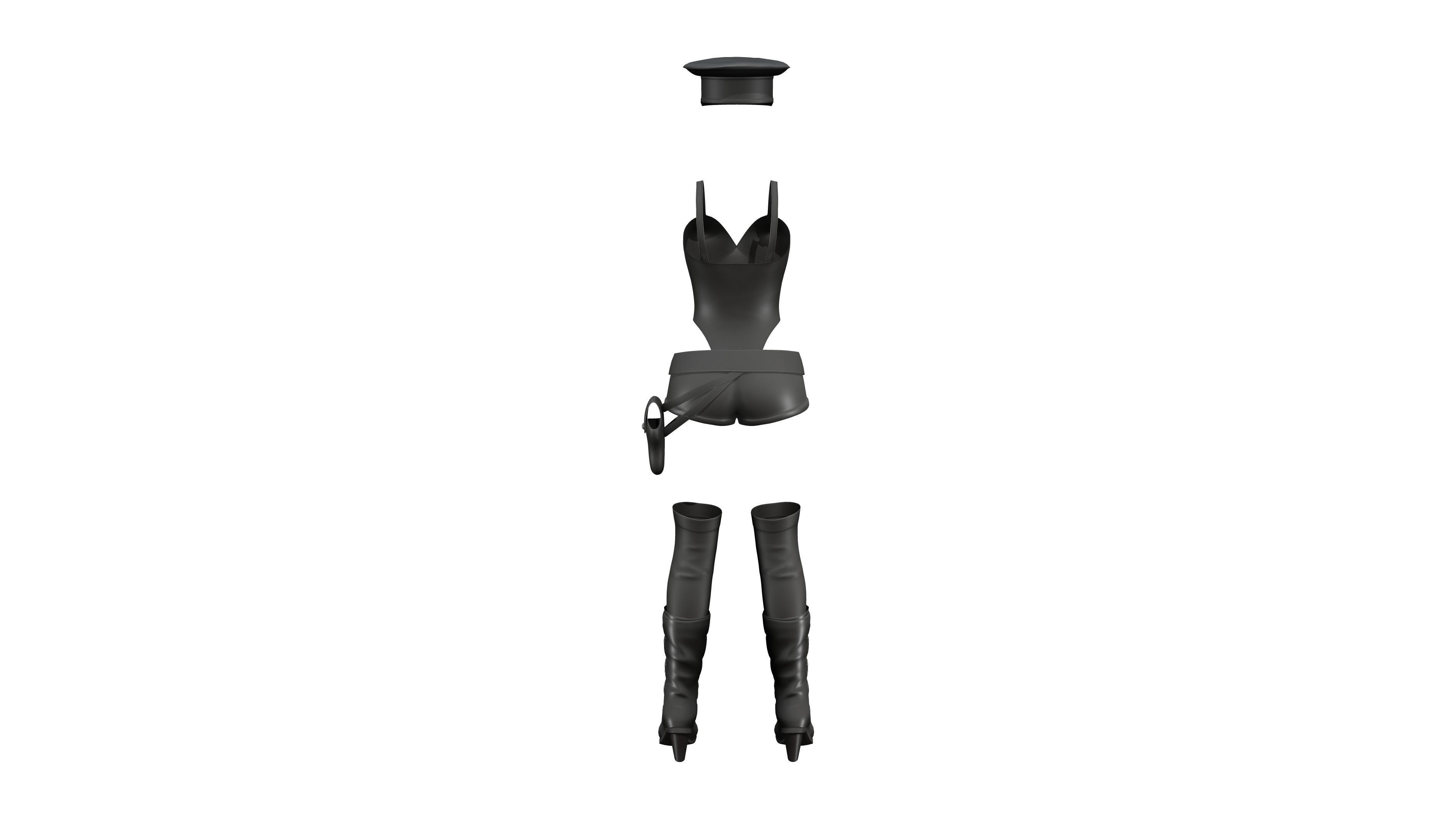 3D model One Piece Body Suit VR / AR / low-poly | CGTrader