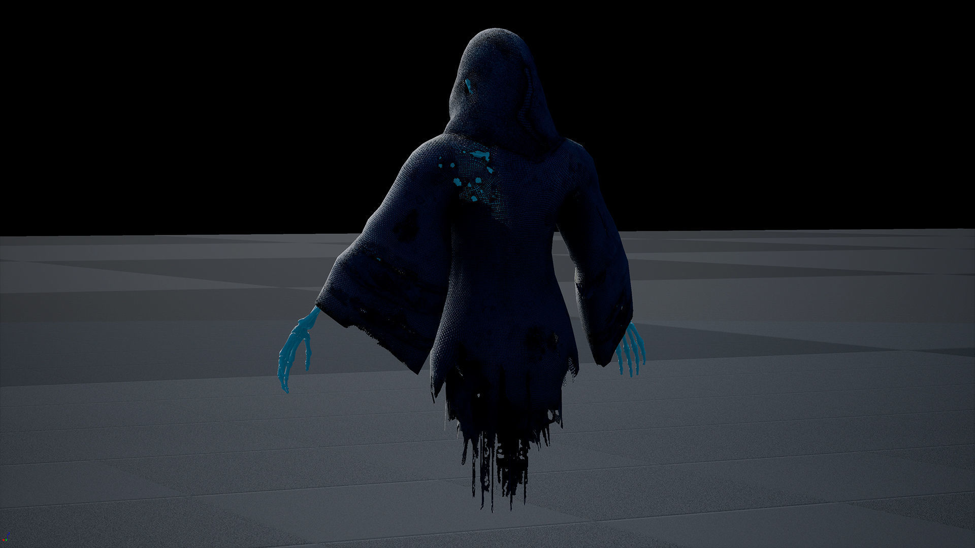 3D model Ghost skeleton in hooded robe VR / AR / low-poly | CGTrader
