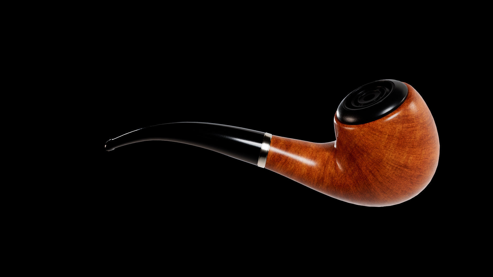 3D model Smoking Pipe PBR Unity UE V-Ray Arnold Textures Included model ...
