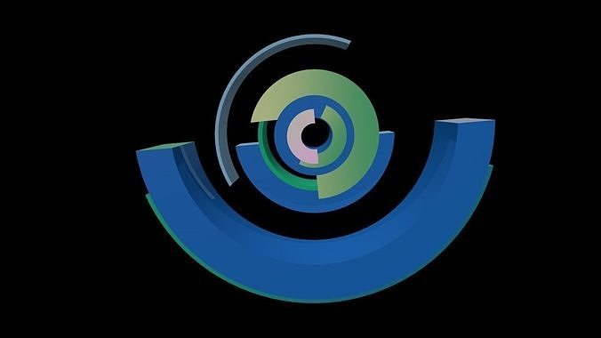 machine circular logo free 3D model | CGTrader