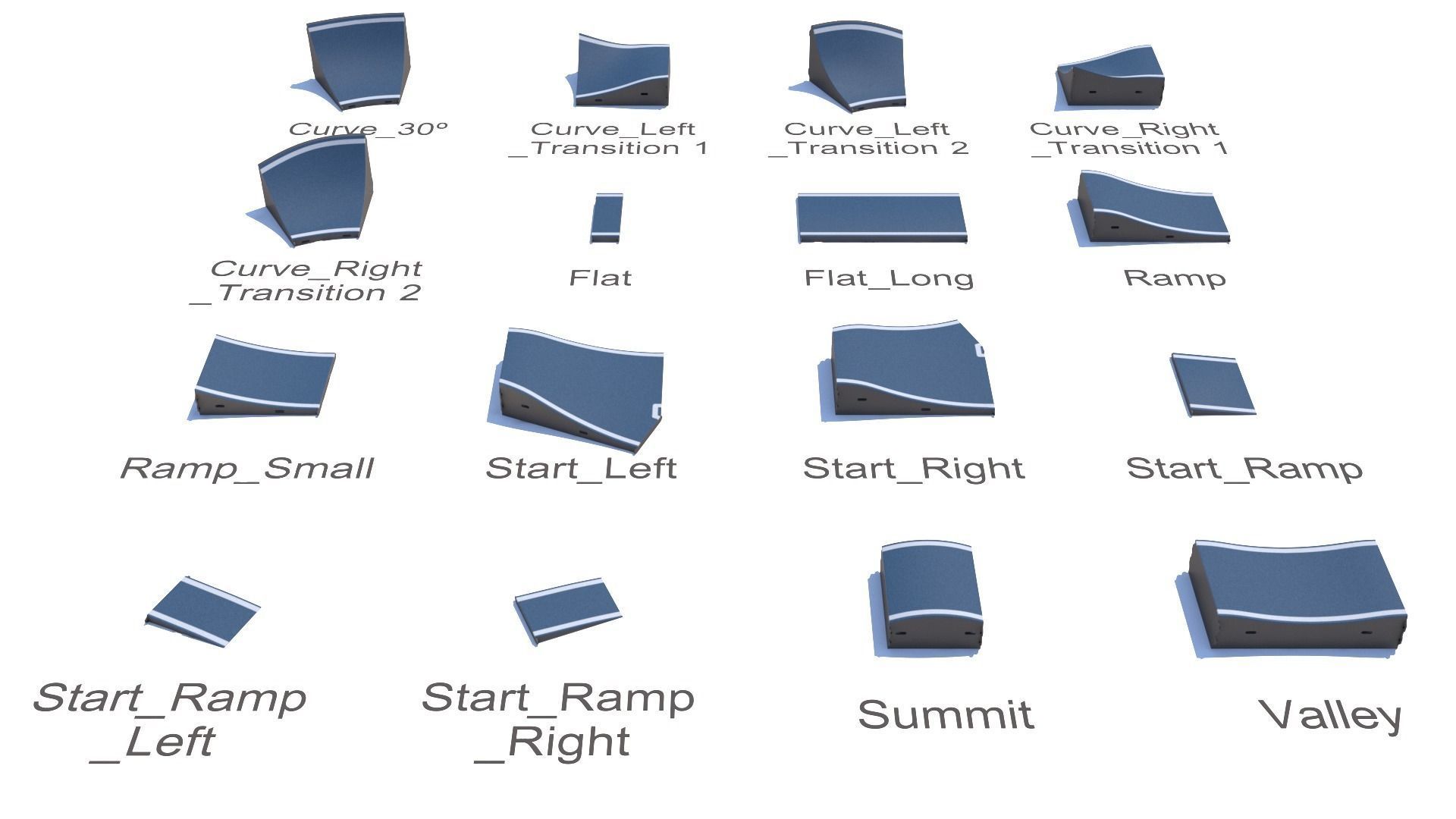 Pump Track Modular 3D model | CGTrader