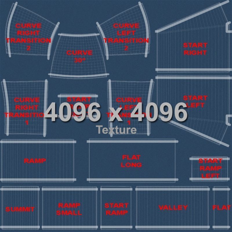 Pump Track Modular 3D model | CGTrader