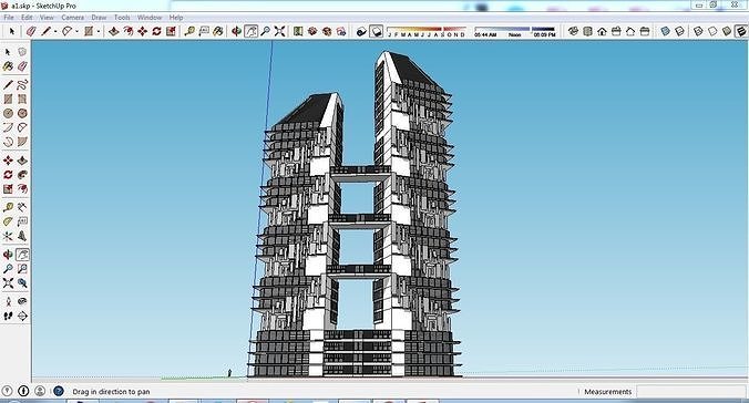 Sketchup Tower A1 free 3D model | CGTrader
