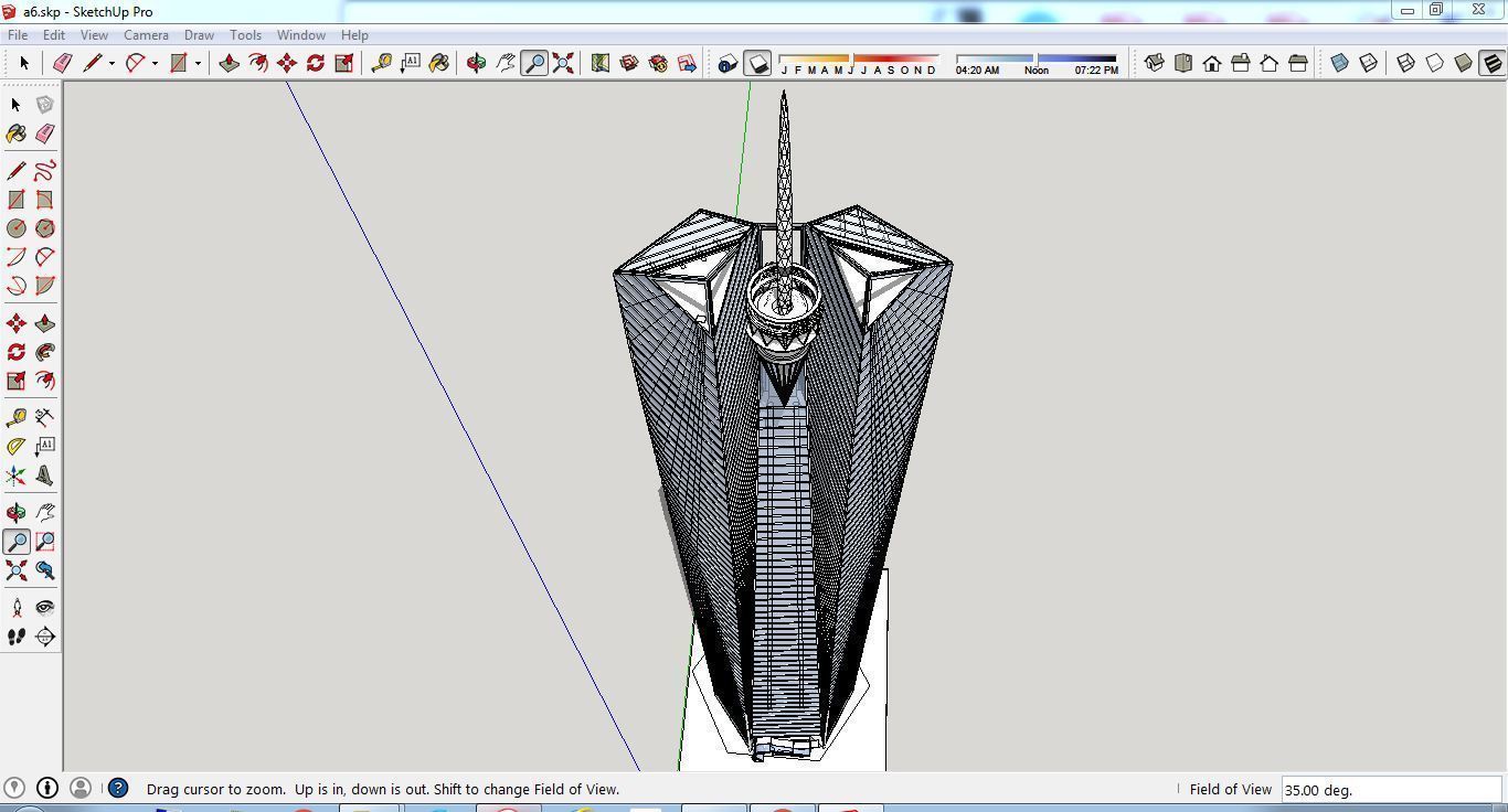 Sketchup Tower A6 free 3D model | CGTrader