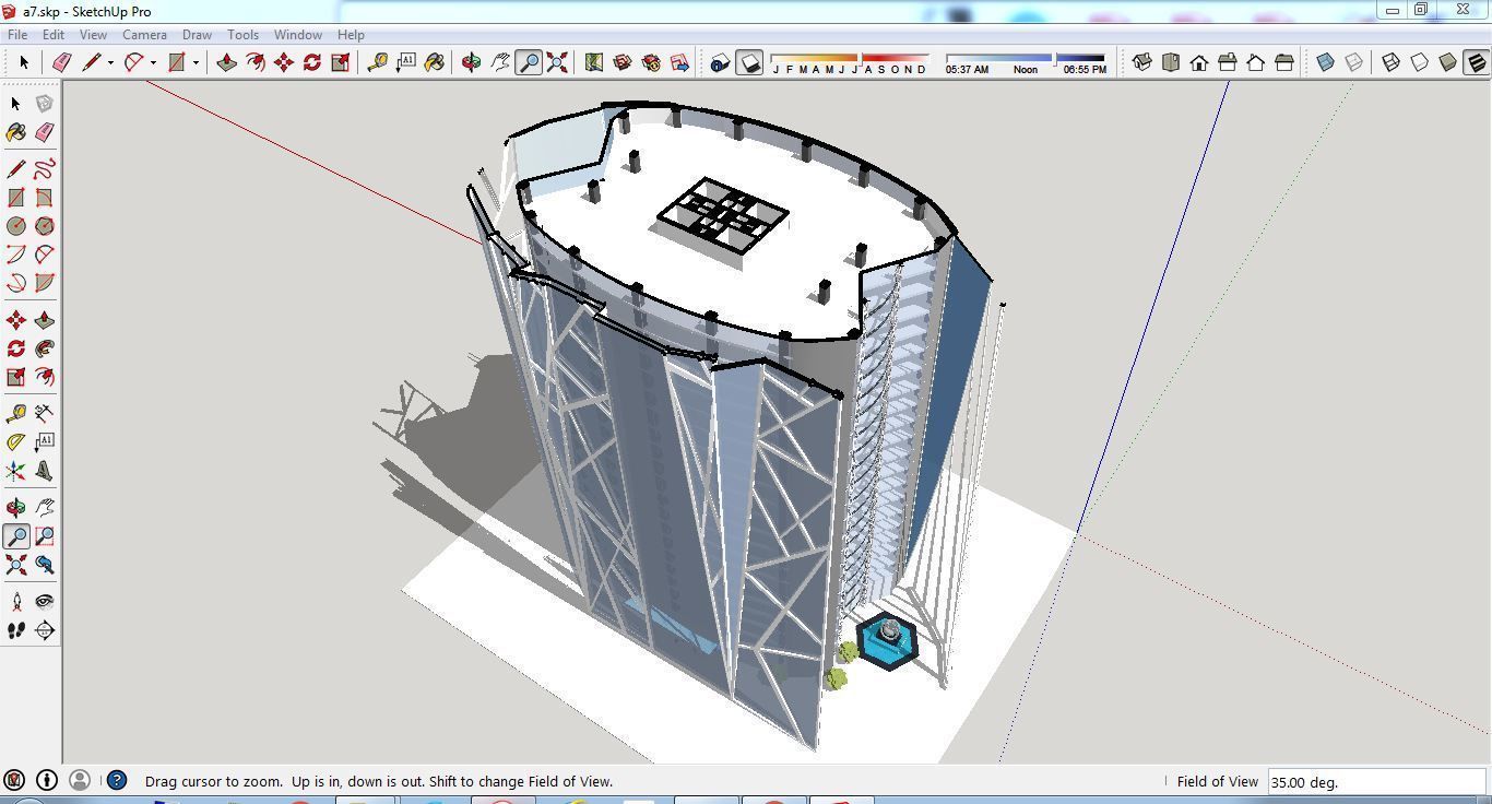 Sketchup Tower A7 free 3D model | CGTrader