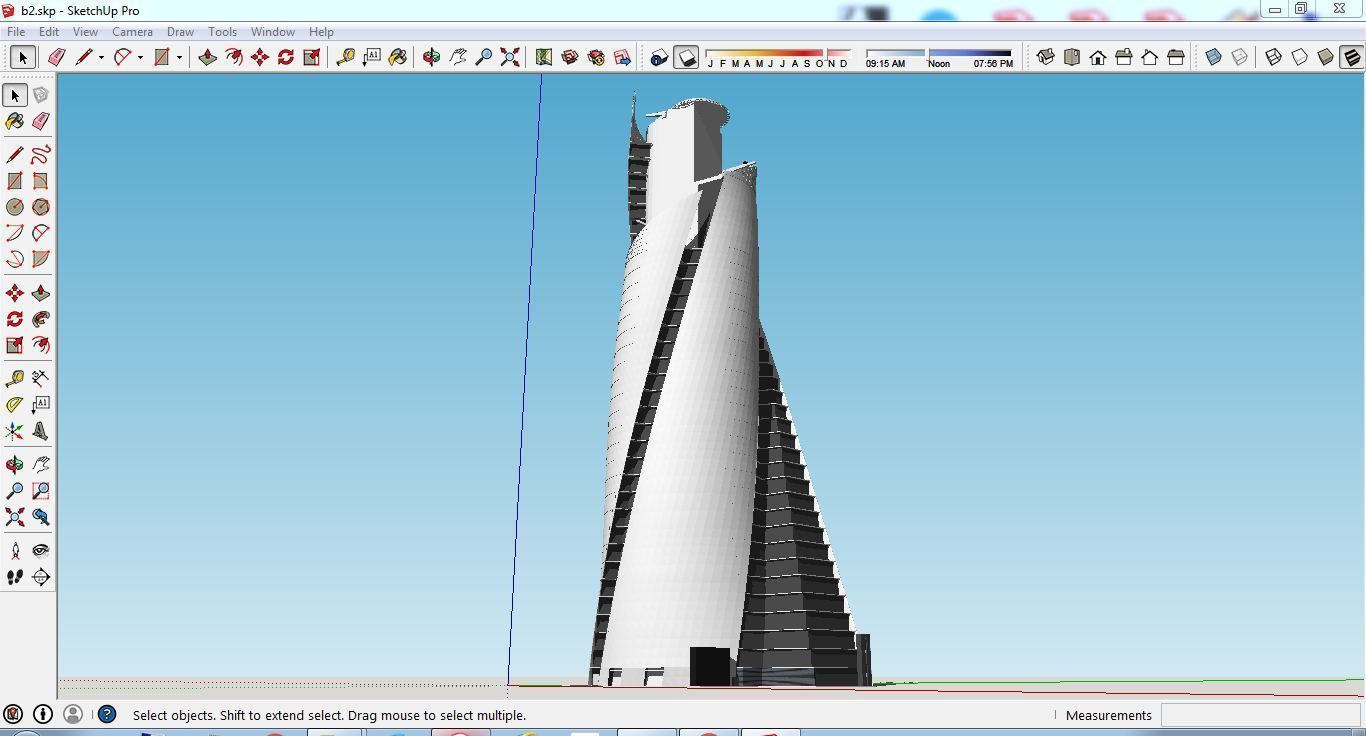 Sketchup Tower B2 free 3D model | CGTrader