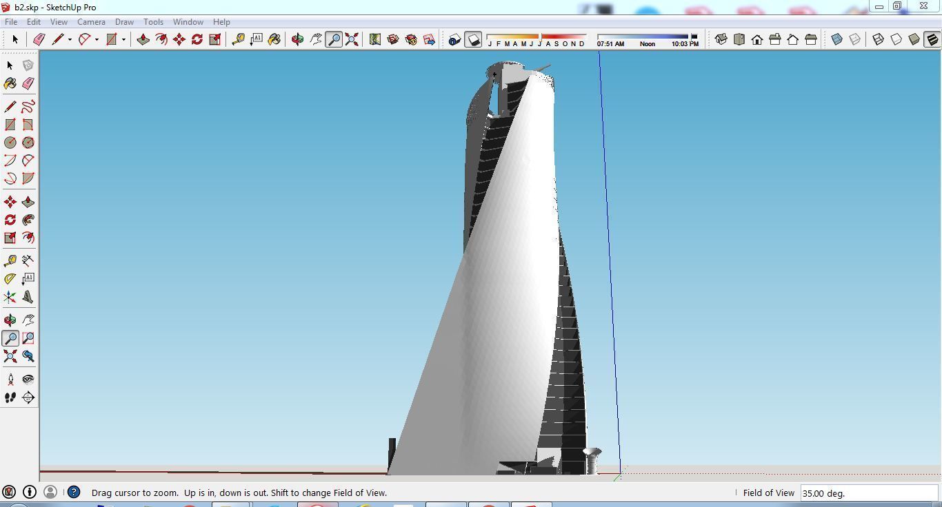 Sketchup Tower B2 free 3D model | CGTrader