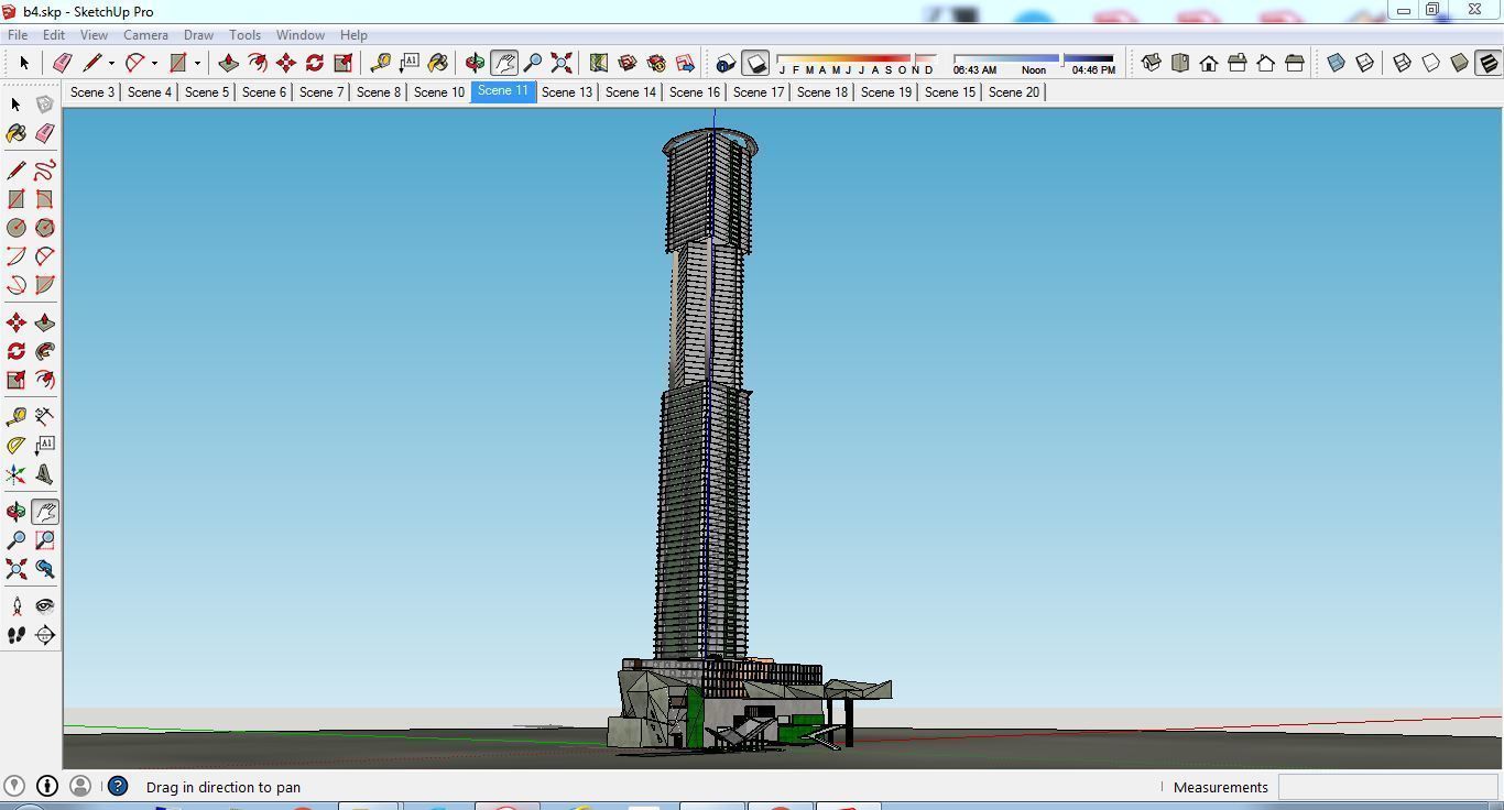 Sketchup Tower B4 free 3D model | CGTrader