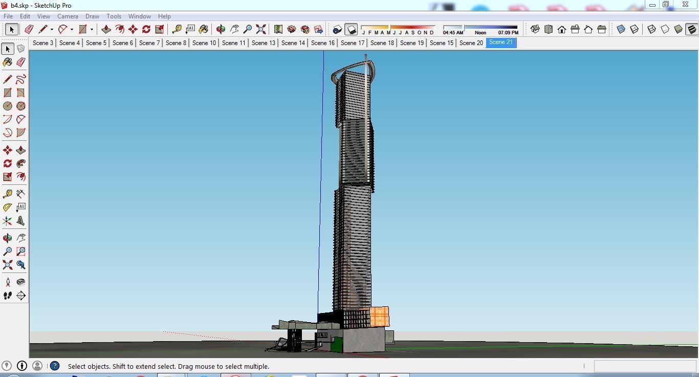 Sketchup Tower B4 free 3D model | CGTrader